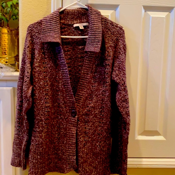 Sweaters | Maroon One Button Sweater Cardigan | Poshmark